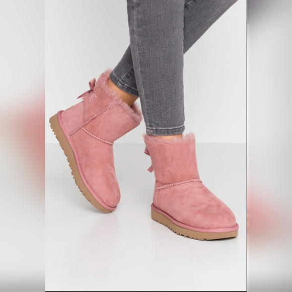 UGG | Shoes | Ugg Bailey Bow Classic Light Pink | Poshmark
